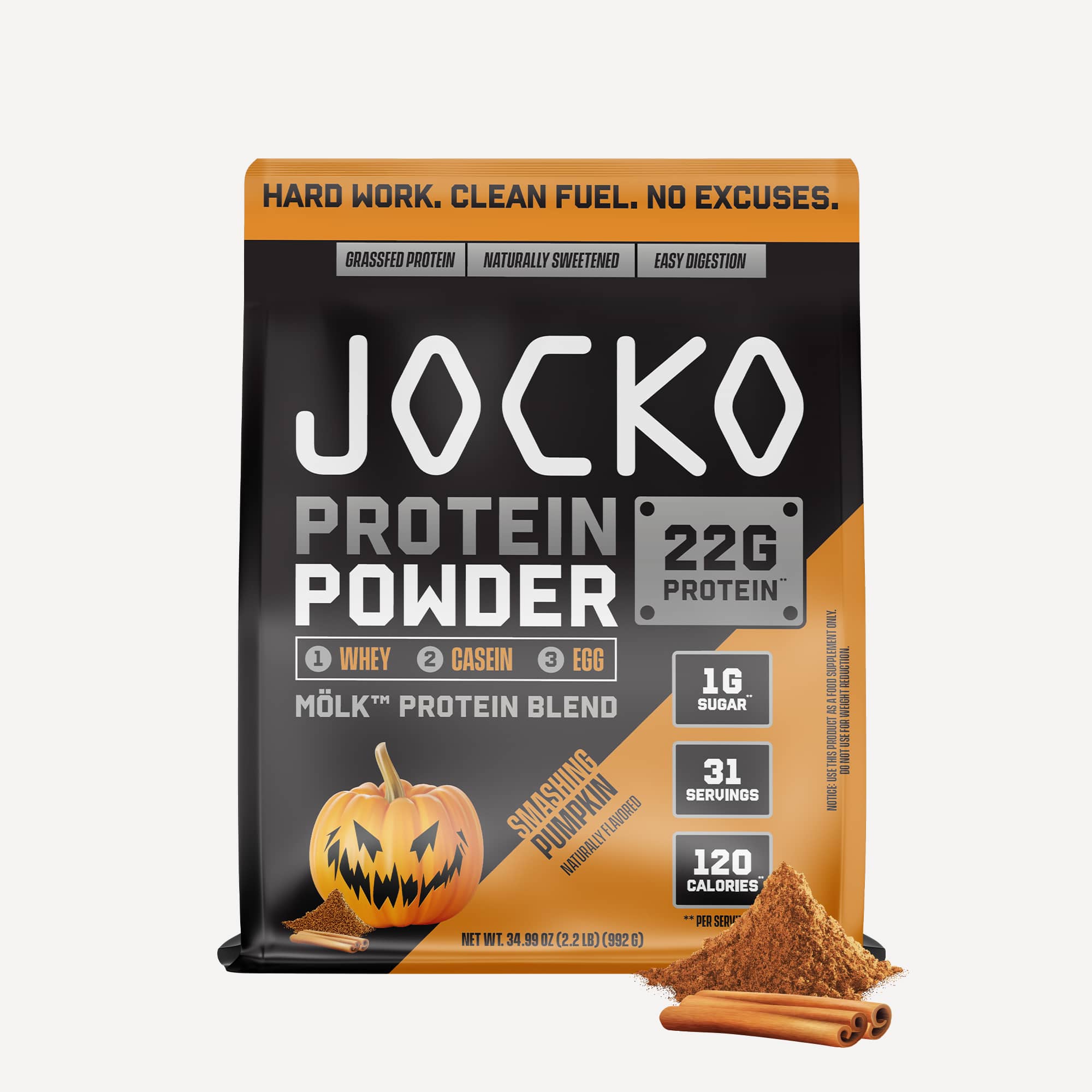 JOCKO MOLK Pumpkin Spice Protein Powder – Jocko Fuel